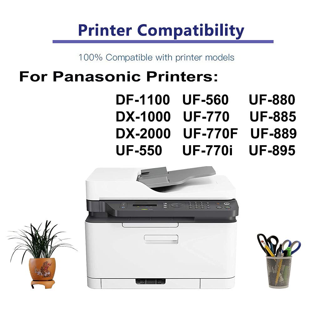 3-Pack Compatible High Capacity UG3313 UG-3313 Printer Cartridge use for Panasonic UF-560, UF-770, UF-770F, UF-770i Printer (Black)
