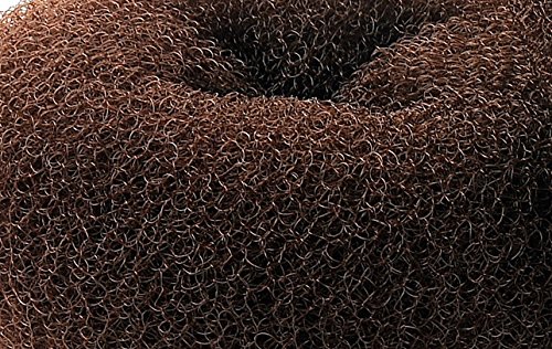 ClothoBeauty Extra Large Ring Style Bun Shaper for Thick and Long Hair, Women's Chignon Donut (4.3 in., Brown)