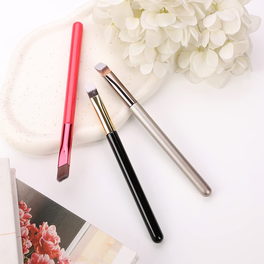 3Pcs Multi-Function Eyebrow Brush,Eyebrow Brush,Three-Dimensional Concealer Makeup Brush,Professional Eyebrow Brush,Eye Brow Concealer Contour Brush,Brow Makeup Brush Ultra Thin for Women and Girls