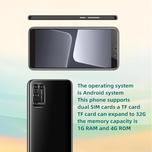 aderroo 1G RAM 4G ROM,Y300 Android Smartphone, 5.72-inch Screen,Front and Rear Cameras,Only Supports Dual SIM Card Frequency Band of 3GWCDMA:850/1900/2100MHZ, Unlocked Cell Phone(Blue)