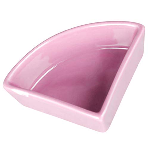 POPETPOP Hamster Bowl Ceramic Chewing Food Dish Water Bowl for Small Rodents Gerbil Hamsters Mice Guinea Pig Cavy Hedgehog Small Animals (Random Color)