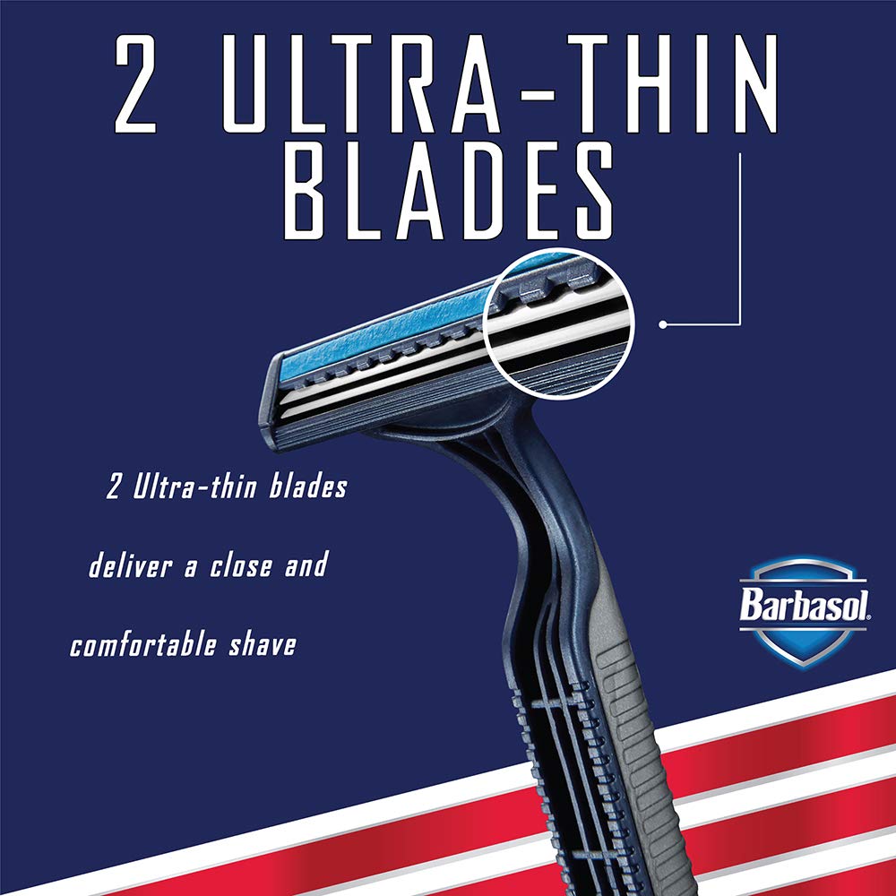 Barbasol Pivot Twin Premium Disposable Razor, 10 Count