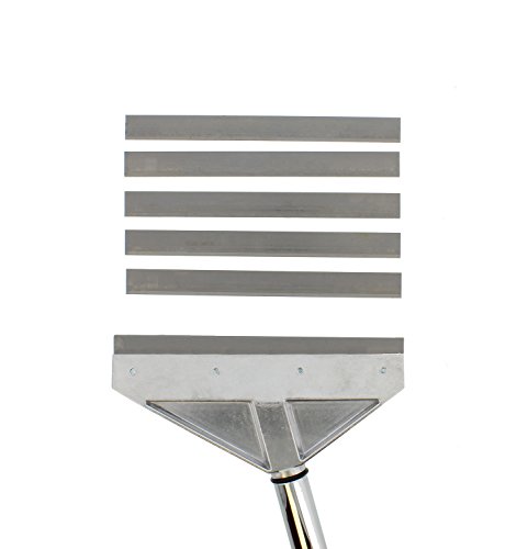 ABN Floor Scraper Tool with 5-Pack Replacement 8β Inch Razor Blades β Heavy-Duty Garage Flooring Removal and Demolition