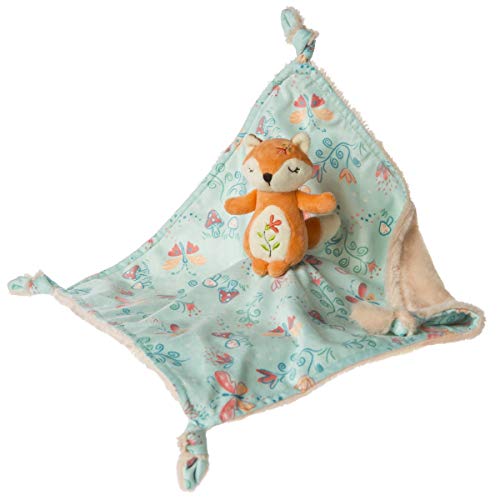 Mary Meyer Fairyland Forest Stuffed Animal Security Blanket 13 x 13Inches, Fox