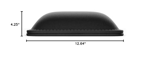 Glorious Wrist Pad/Rest - Compact - Black - Mechanical Keyboards, Stitched Edges, Ergonomic | 12x4 inches | 25mm/1in Thick (GWR-75) Compact (Black)