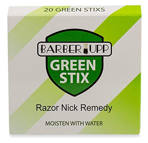 BARBERUPP Styptic Stick Shave Accessories (Green Stix, 3 Pack) Stops Bleeding For Razor Nicks For Men & Women - Sanitary and Great For Barbers or Personal