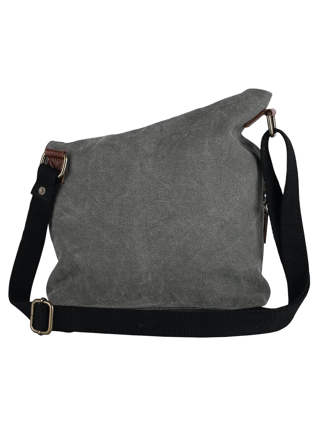 Mona B Dream Create Inspire Upcycled Canvas and Genuine Leather Trims Crossbody