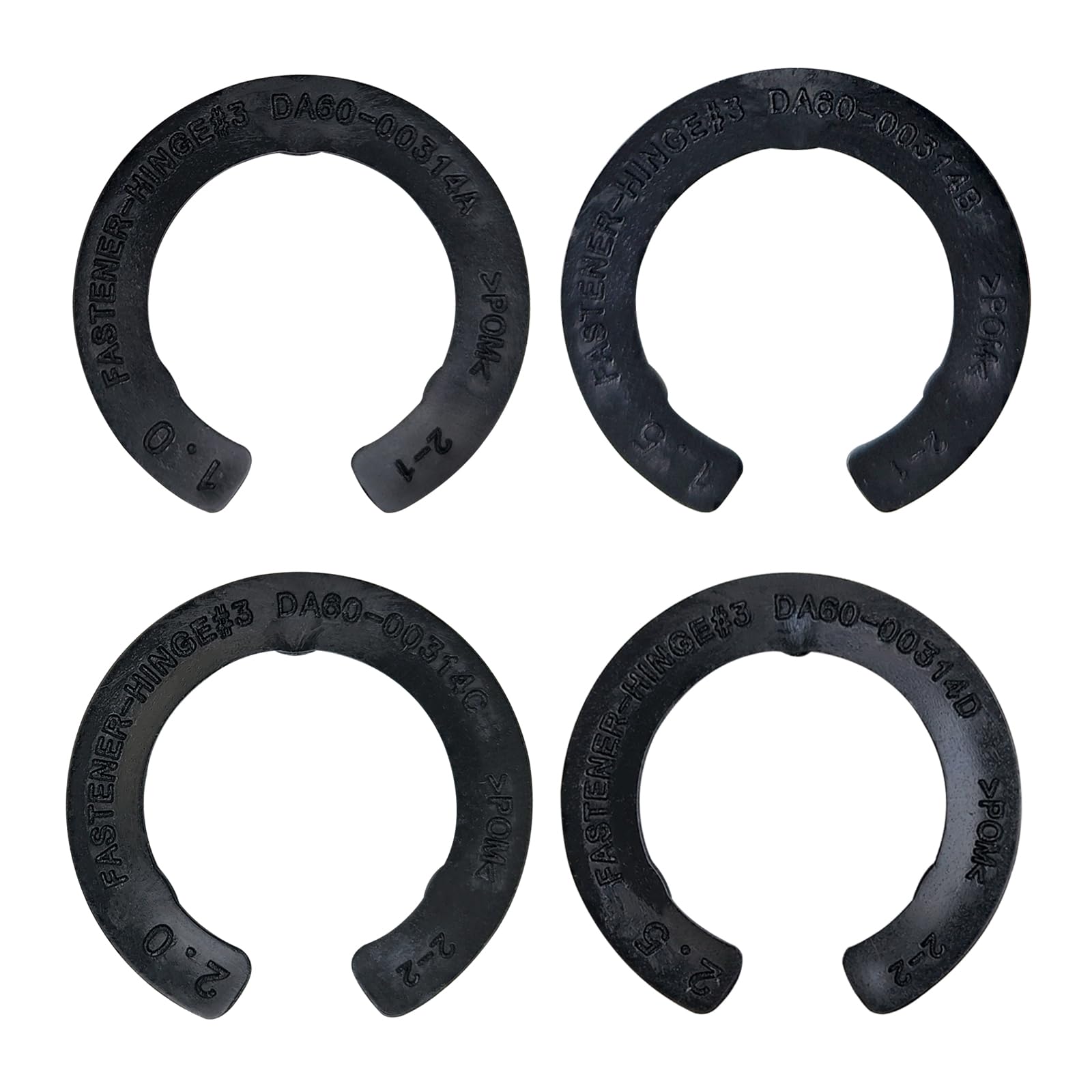 4 Pcs Upgraded DA99-04158A Hinge Shim Refrigerator Door Height Adjustment Kits, Replacement Parts for Samsung 3282540, DA60-00314C, PS6448337 AP5668209,4 Different Thickness