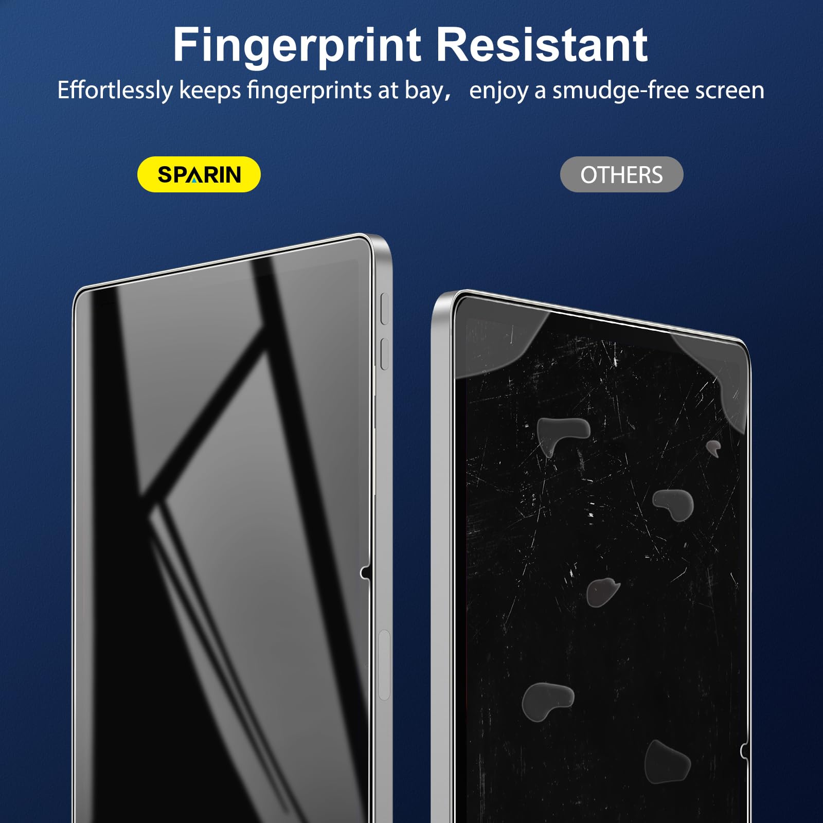 SPARIN Screen Protector for Galaxy Tab S10 Plus/S9 Plus/S9 FE Plus/S7 FE 5G/S8 Plus 12.4'', 2 Pack Tempered Glass for Samsung Galaxy Tablet S10+/S9 Plus/S7 FE