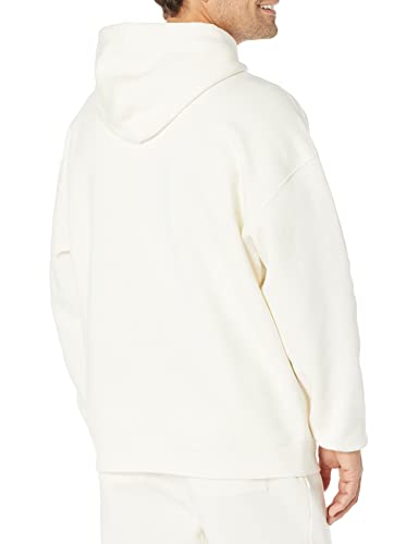 Amazon Essentials Men's Oversized-Fit Hoodie (Available in Big & Tall), Eggshell White, X-Large