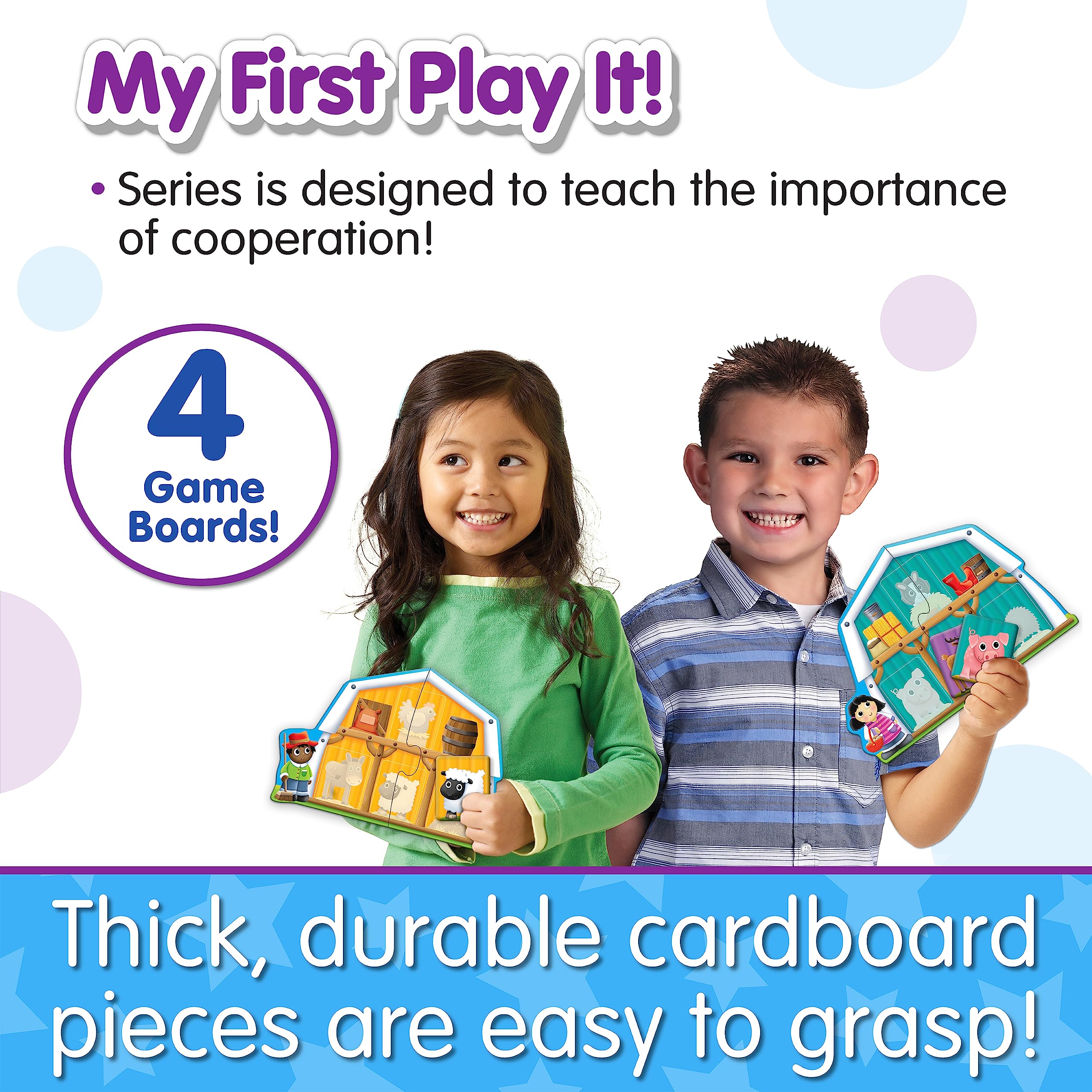 Learning Journey International My First Play It - Animal Match - 4 Playing Boards and 16 Matching Game Pieces, Multicolor (138656)