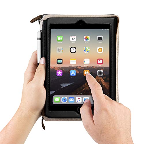 Twelve South BookBook Case for iPad Mini 5 | Hardback Leather Cover with Multi-Angle Viewing and Apple Pencil Slot (Brown)