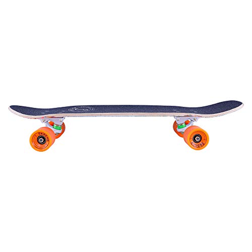 28" Mini Cruiser-Skateboards for Kids-Teens Adults-Beginners -Complete Short Board with 7 Layer Canadian Maple Mini Skateboard(Surfing)