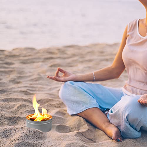 2 Pack Portable Campfire, Portable Fire Pit for Camping, 3-5 Hours of Burn Time Campfire in a Can for Picnics, Cooking and Party, Ideal White Elephant Gifts for Adults