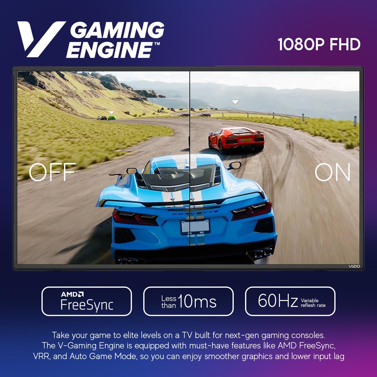 43-inch VIZIO 1080p Smart TV with AirPlay and Chromecast - 2021 Renewed Model