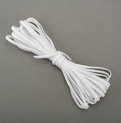25 Yard 1/4 Inch Wide Elastic String Cord Bands Rope for Sewing Crafts DIY Mask (1/4 Inch 25 Yards)