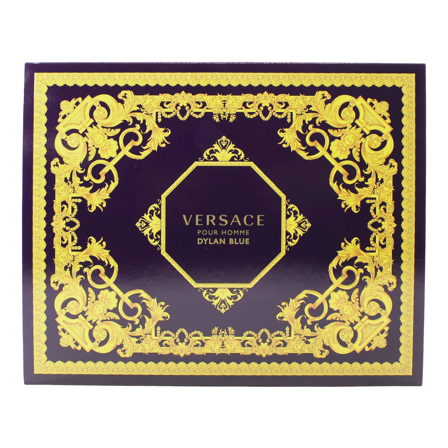Versace Pour Homme Dylan Blue by Versace Gift Set - 1.7 oz Eau De Toilette Spray 1.7 oz After Shave Balm 1.7 oz Shower Gel Men