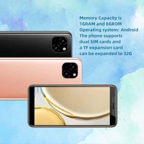 5.72-inch IPS Screen,X33 Unlocked Cell Phone,1GB RAM 8GB ROM,Front and Rear Cameras,Smartphone,Only Supports SIM Card Frequency Band of 3GWCDMA :850/2100MHZ(Blue)