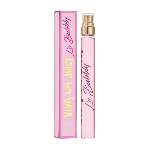 Juicy Couture Viva La Juicy Le Bubbly Eau De Parfum, Travel Size Luxury Women's Perfume with Notes of Champagne Inspired Pink Berries, Gardenia, Jasmine & Amber - Fruity & Sweet, EDP Spray, 0.33 Fl Oz