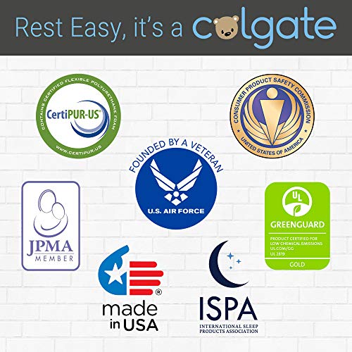 Colgate Mattress zenBaby 2-Stage Crib Mattress - Features 5-Inch Thick Dual-Zone Hypoallergenic Ecofoam with KulKote Technology on Infant Side for Temperature Regulation