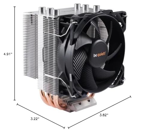 be Quiet! BK008 Pure Rock Slim - CPU Cooler - 120W TDP- Intel 1150 / 1151/ 1155/ 1156 & AMD Socket AM2(+) / AM3(+) / AM4 / FM1 / FM2(+)