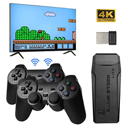 Apriluna Retro Game Console Wireless HDMI Output System,Built in 10000+ Classic Handheld Games 2.4G Wireless Controllers, 9 Emulator Consoles