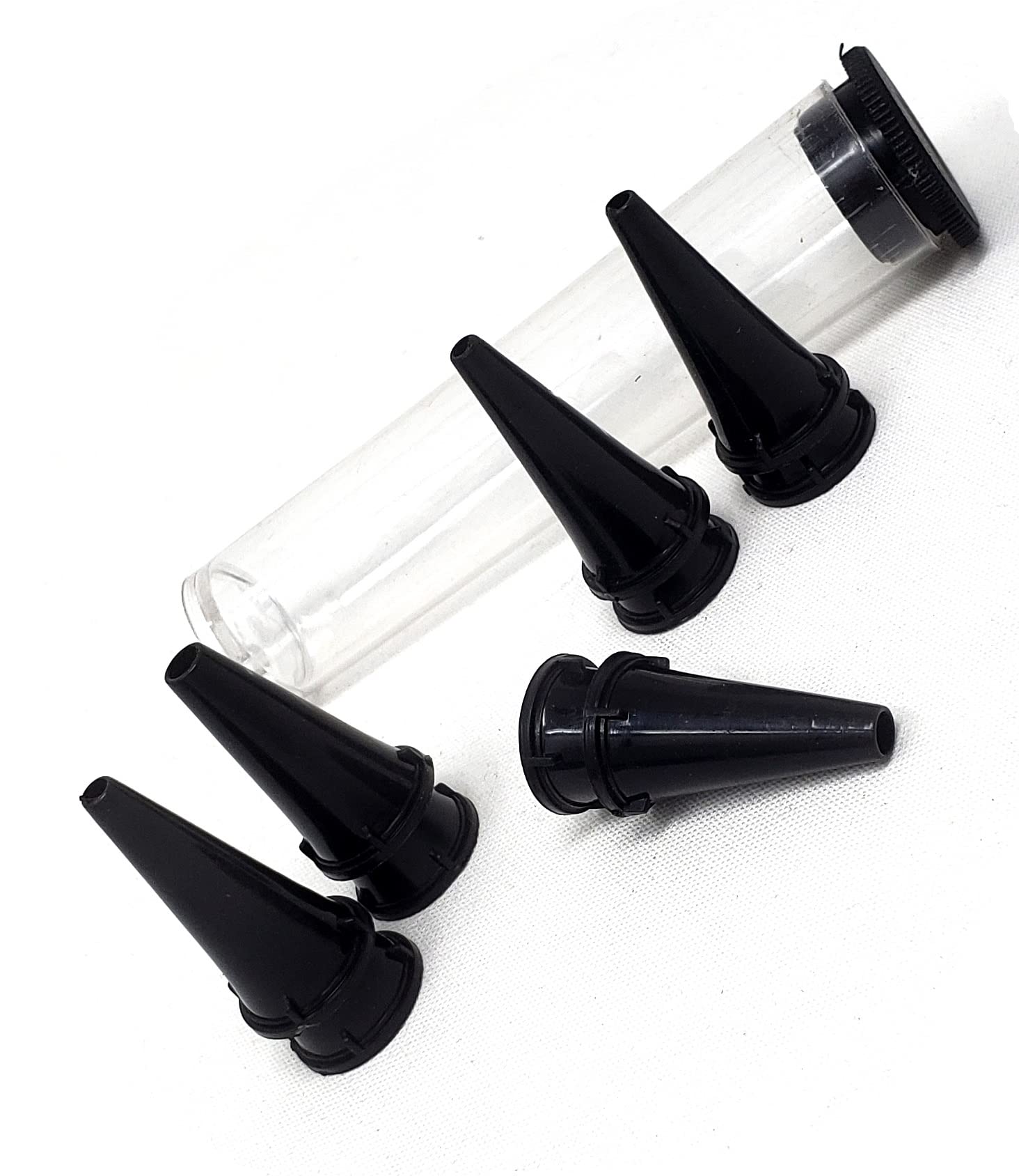 A2Z Scilab 20 Otoscope Cover Plastic Otoscope Specula Tips, Disposable Ear Specula with Tube for Adults and Older Children, 2.5 mm & 3.5mm
