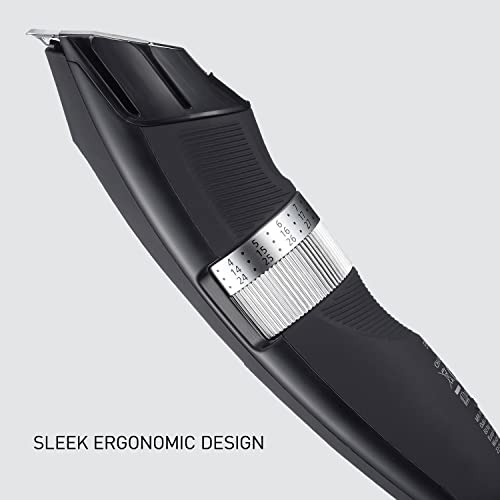 Panasonic Long Beard Trimmer for Men, 58 Length Settings and 4 Attachments for Cutting and Detailing, Cordless or Corded Operation – ER-GB96-K (Black)