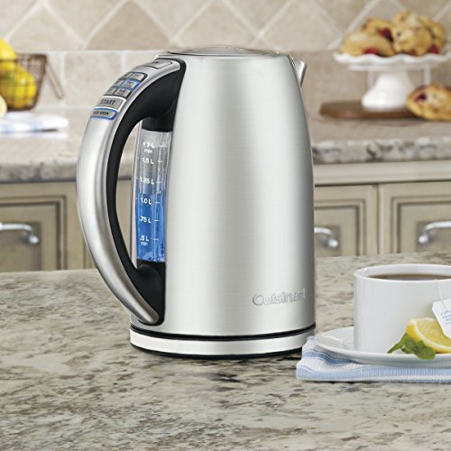 Cuisinart CPK-17 PerfecTemp 1.7-Liter Stainless Steel Cordless Electric Kettle (Renewed)