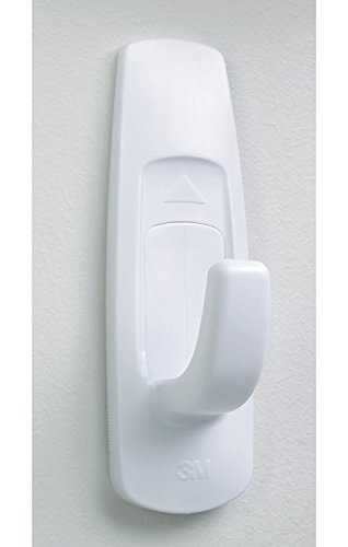 Command Large Utility Hook, White, 4-Hook, 8-Strips