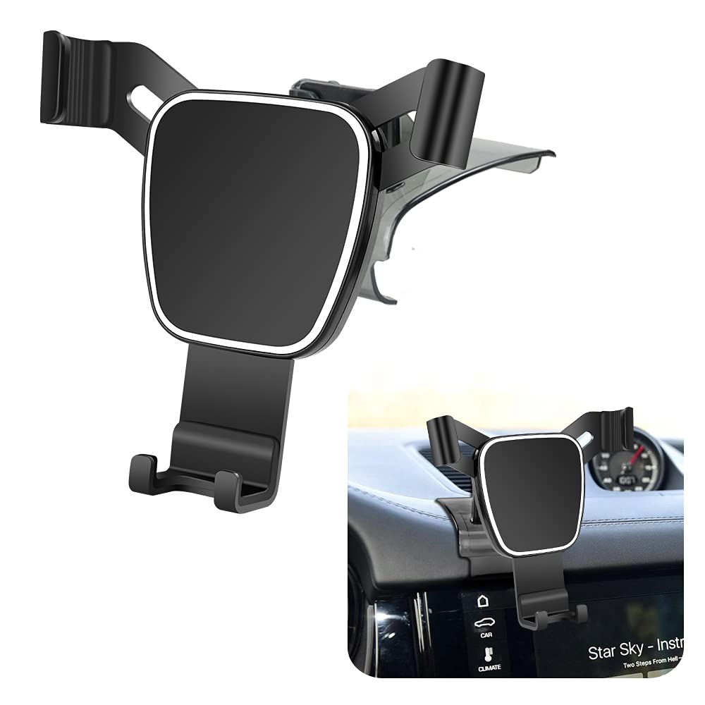 musttrue Car Phone Holder for 2015-2025 Porsche Macan and 2019-2023 Cayenne Auto Accessories Navigation Bracket Interior Decoration Mobile Cell Phone Mount