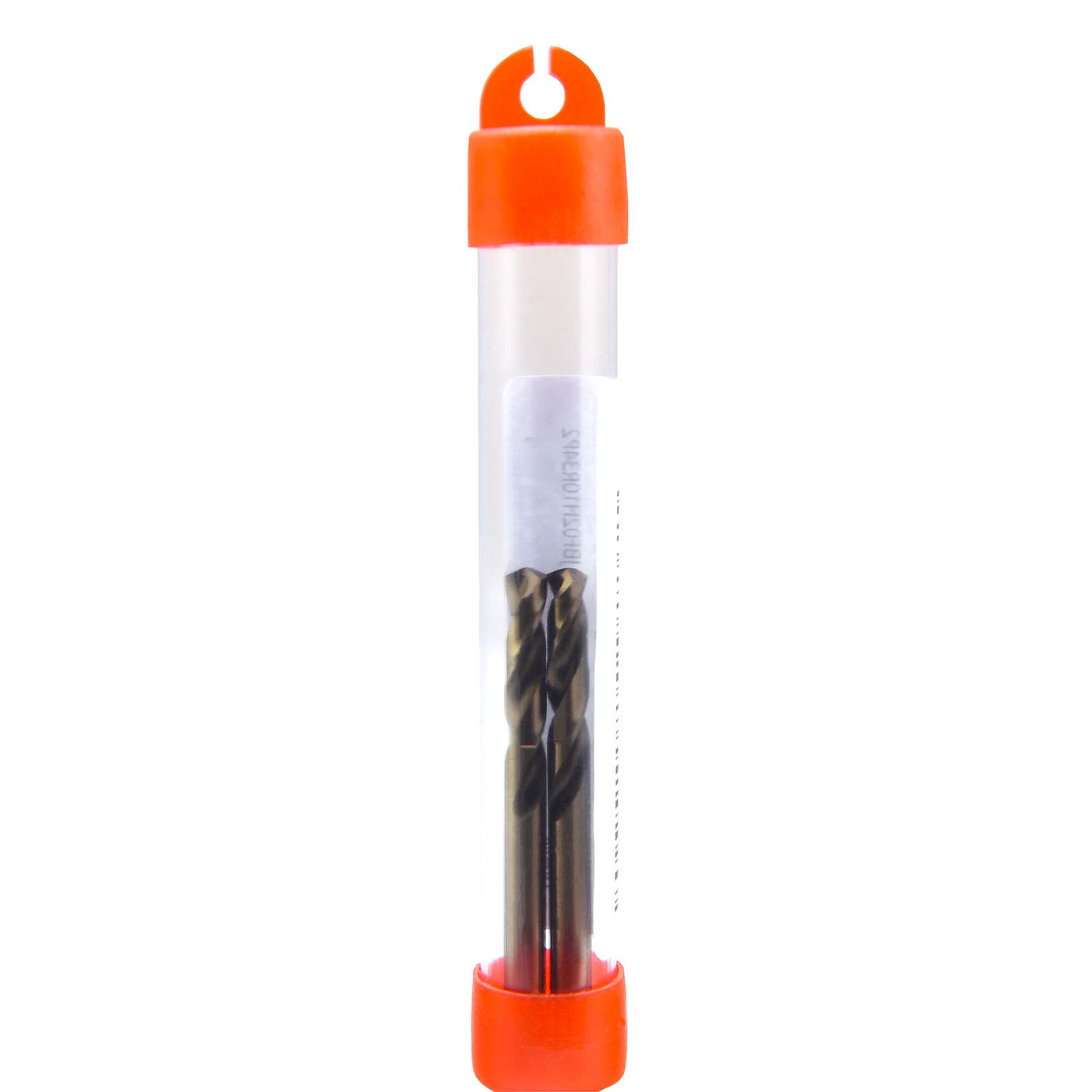 MAXTOOL 9/32" 2pcs Identical Screw Machine Drills HSS M42 Cobalt Twist Stub Drill Bits Fully Ground Golden Straight Shank Short Drills; SMF42G10R18P2