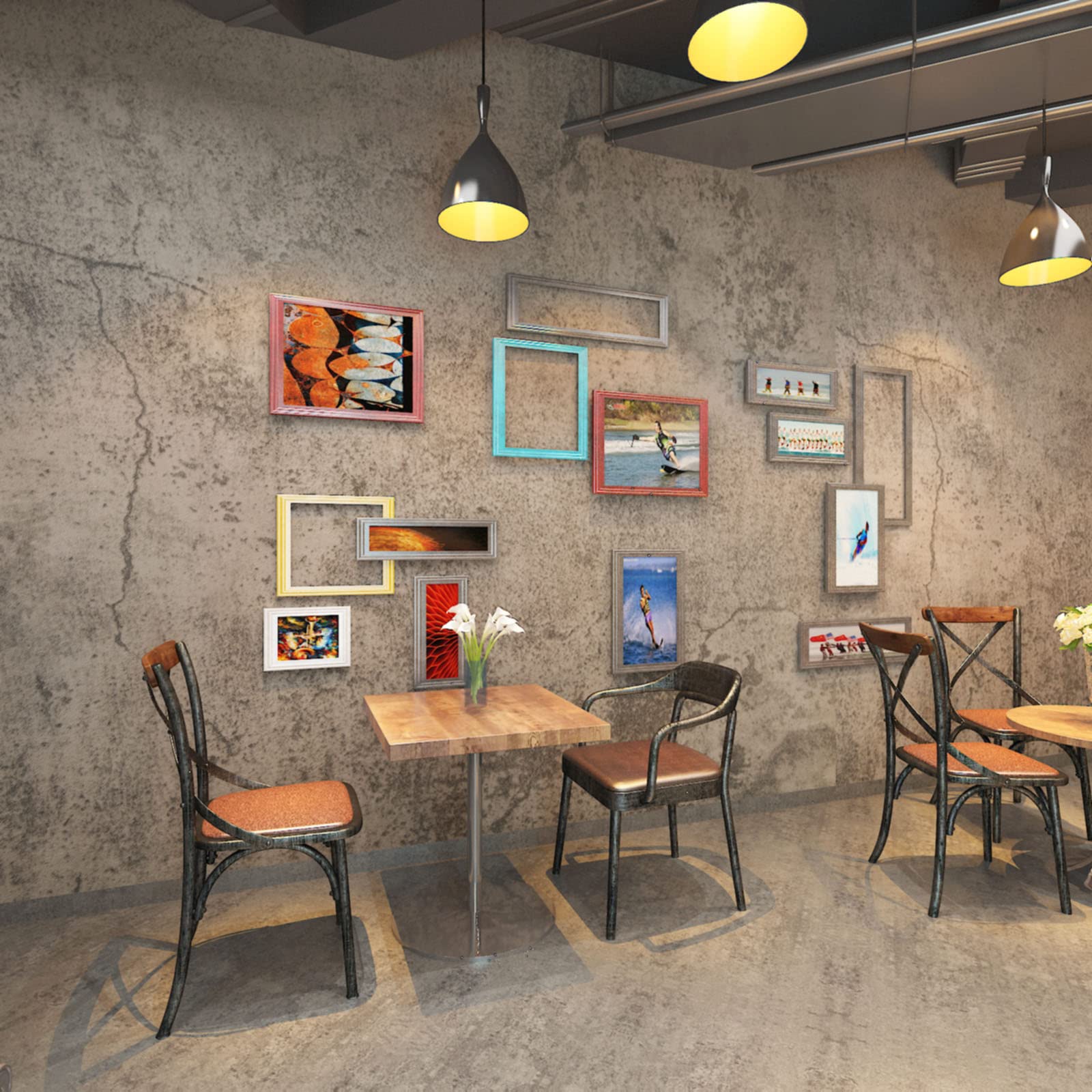 3yecao 31"×354" Extra Thicker Light Brown Grey Concrete Contact Paper Gray Concrete Wallpaper Peel and Stick Wide Viny Wrap 3D Textured Cement Waterproof Wall Sticker for Walls Bedroom Bathroom Gym