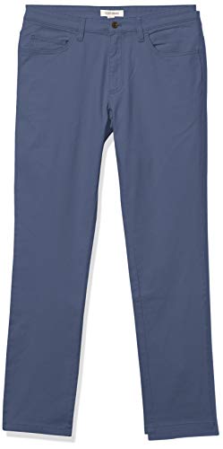 Amazon Essentials Men's Skinny-Fit 5-Pocket Comfort Stretch Chino Pant (Previously Goodthreads), Denim, 32W x 28L