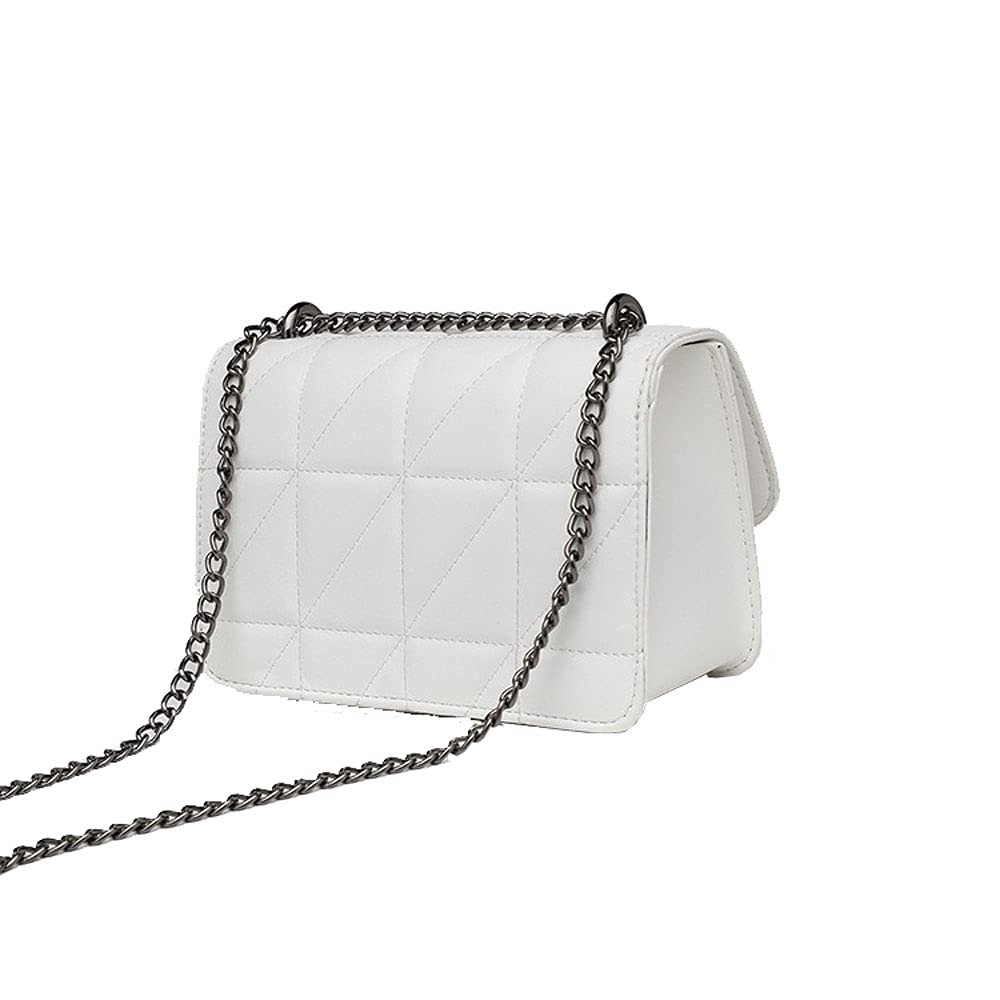 Beatfull Small Quilted Crossbody Bags for Women Stylish Bee Purses and Handbags with Double Chain Design