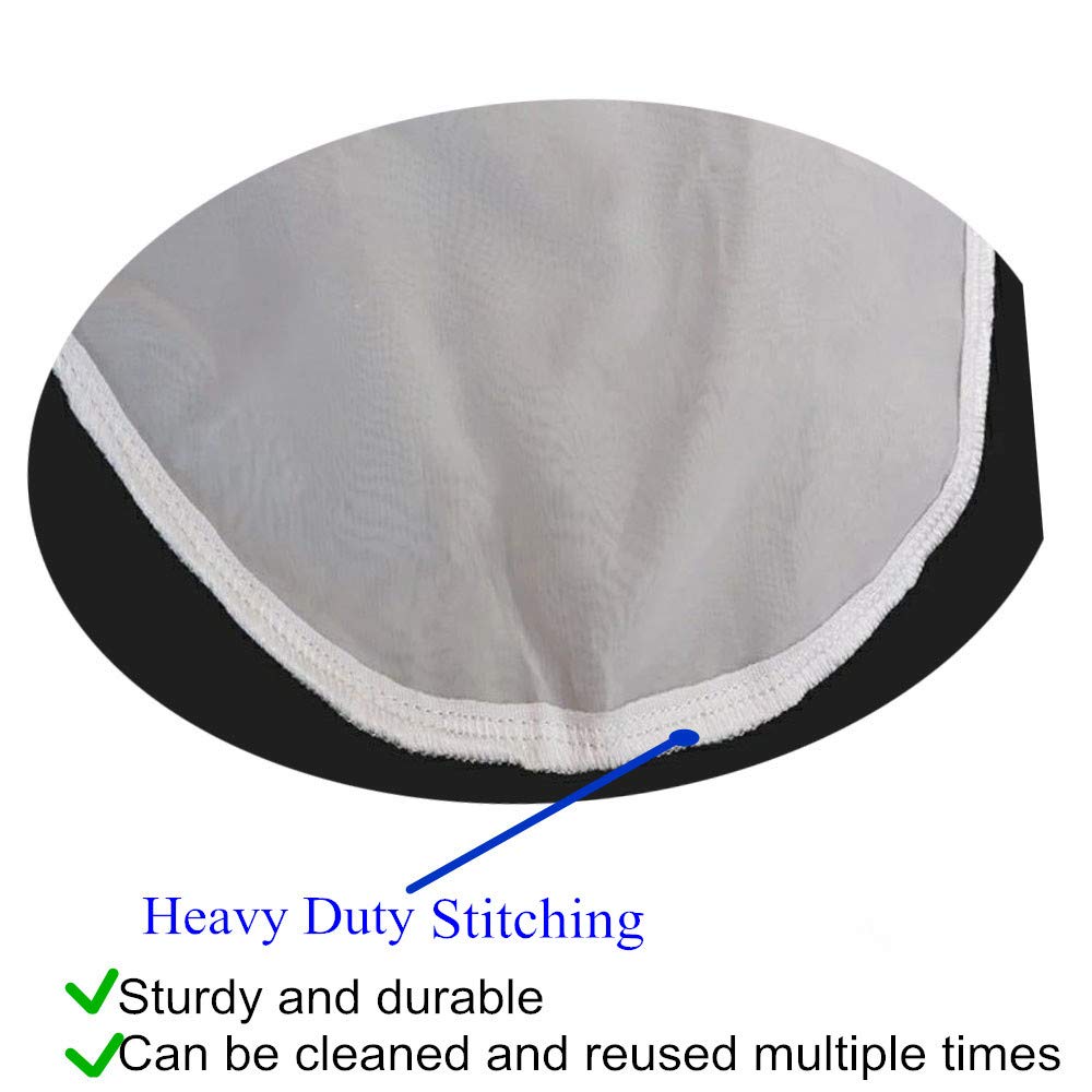 Honritone Nylon Mesh Filter Socks 50 Micron 7 inch Ring Water Liquid Filter Bags by 32 Inch Long Bag - 1 Pack (50 Micron/um 7 x 32 Inch)