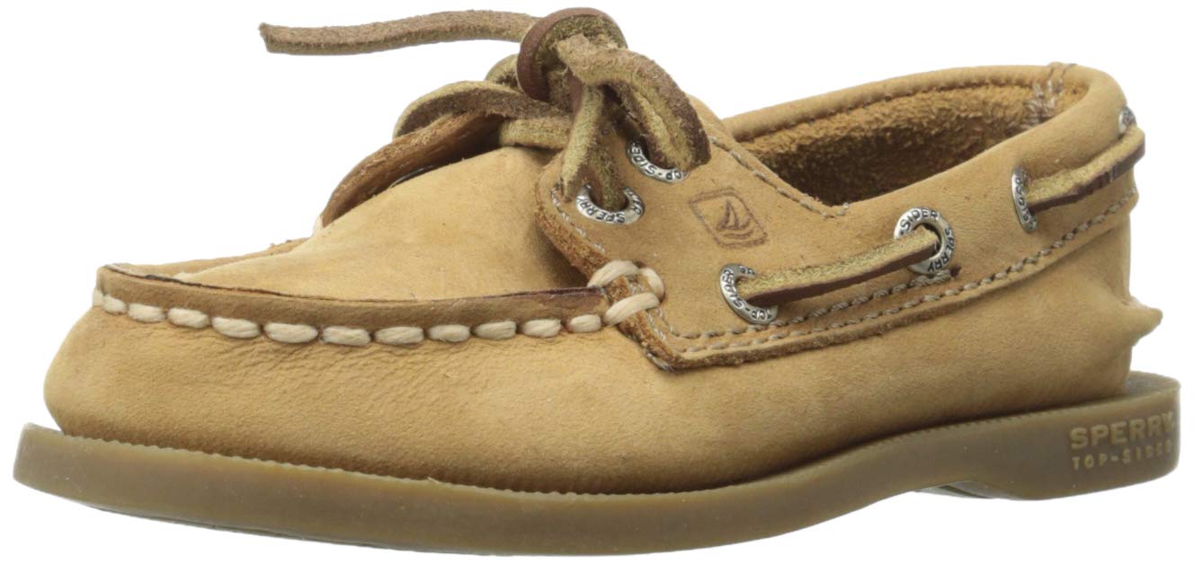 Sperry baby boys Authentic Original Crib Jr Boat Shoe, Sahara, 1 Infant US