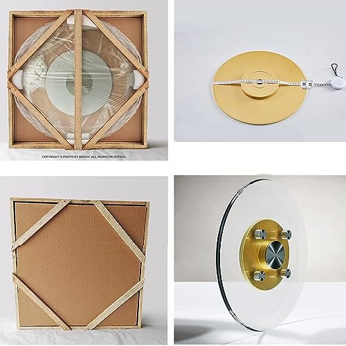 70cm 80cm 90cm 100cm Lazy Susan Glass Rotating Tray,Turntable Dining Table Centerpiece Large Tabletop Rotating Tray Clear Serving Plate Round With Silent Bearing (Size : 100cm)
