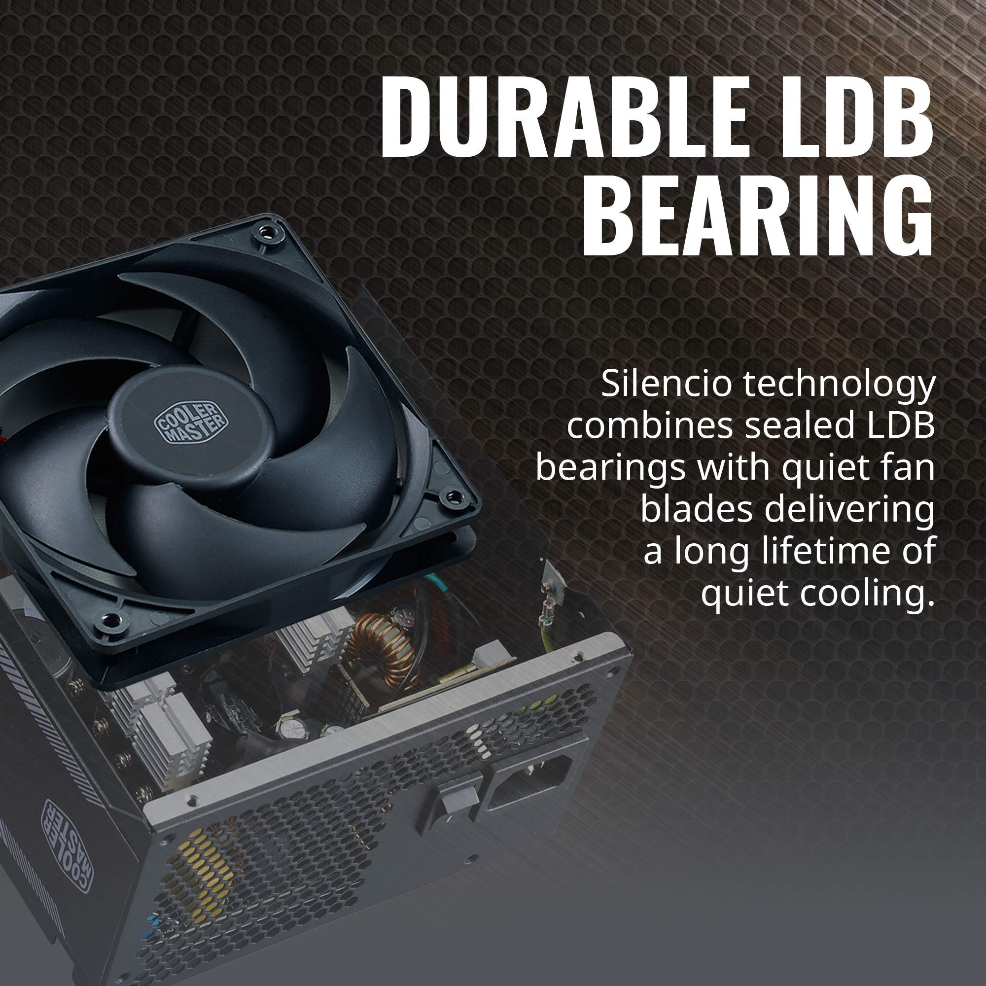 Cooler Master MWE Bronze 600 Watt 80 Plus Certified Power Supply, 3 Year Warranty