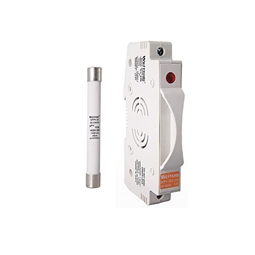 5Set PV Solar Fuse Holder With10x85m1500VDC High Pressure Current Limit for Photovoltaic System Combiner Box (Color : 32A, Size : 5 Set)