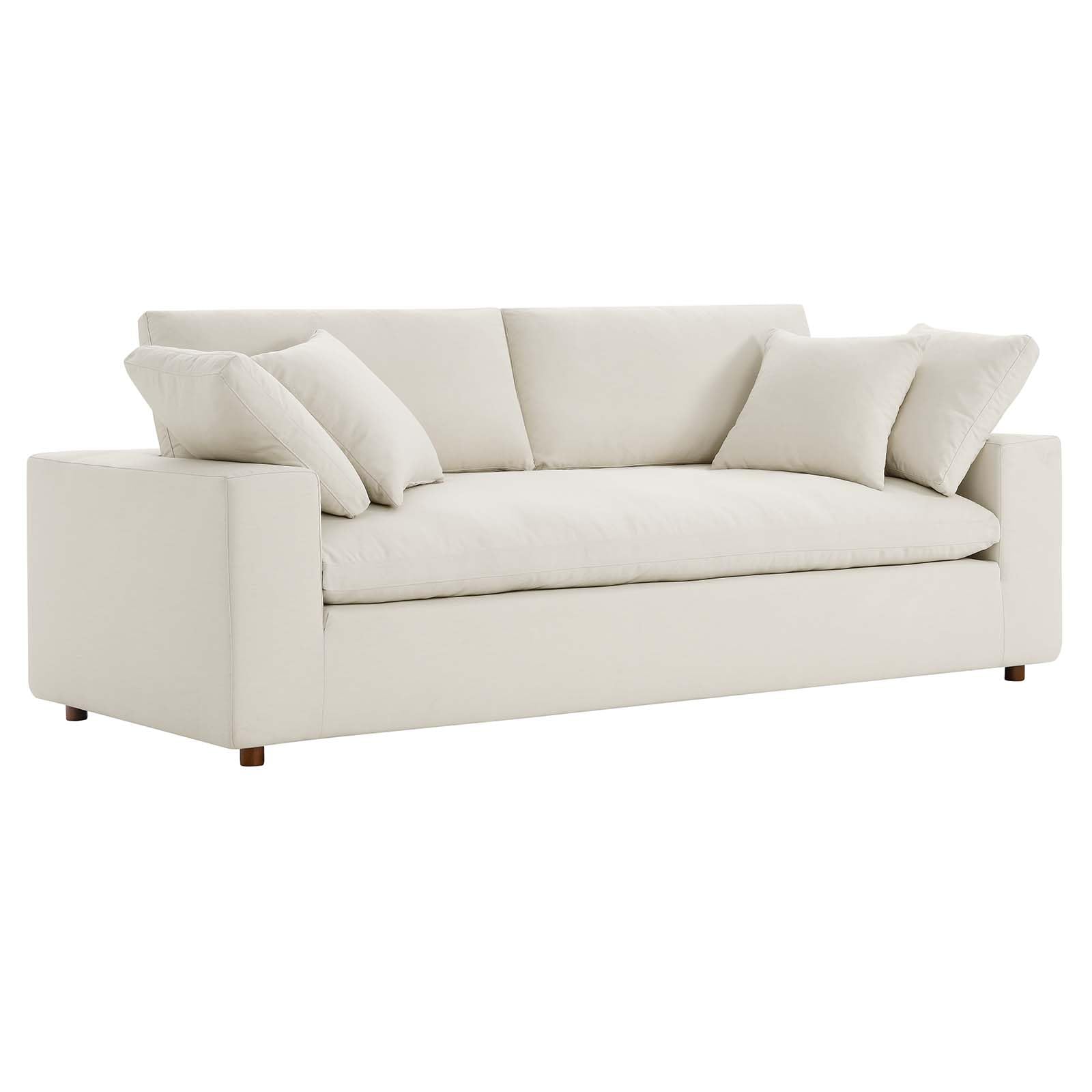 Modway EEI-4860-LBG Commix Down Filled Overstuffed Sofa, Light Beige