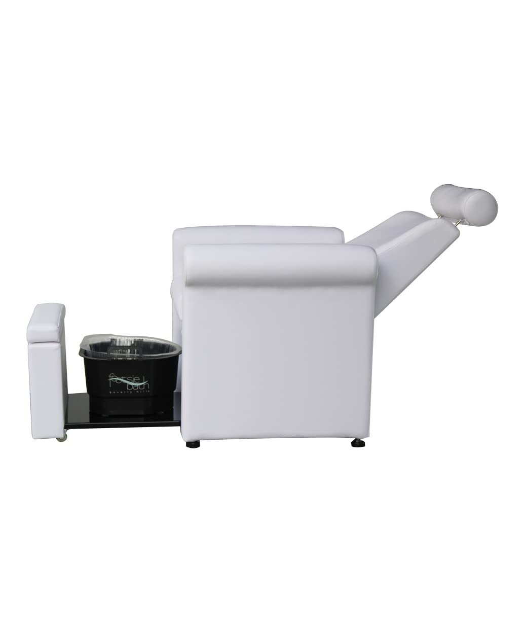 Buy-Rite Salon & Spa Equipment Mona Lisa Plumb Free Pedicure Chair, No Plumbing Pedicure Station for Professional Spas and Salons, Reclining Backrest & Pull Out Leg Rest (White)