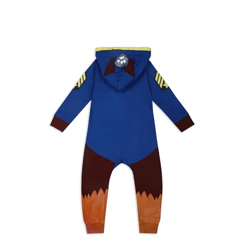 Nickelodeon Paw Patrol Chase Baby Boys Zip Up Long Sleeve Hooded Romper for Newborn, Infant and Toddler