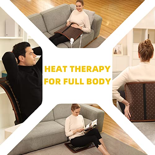 Far infrared Heating Pad, Jade and Tourmaline Heating Pad for Back