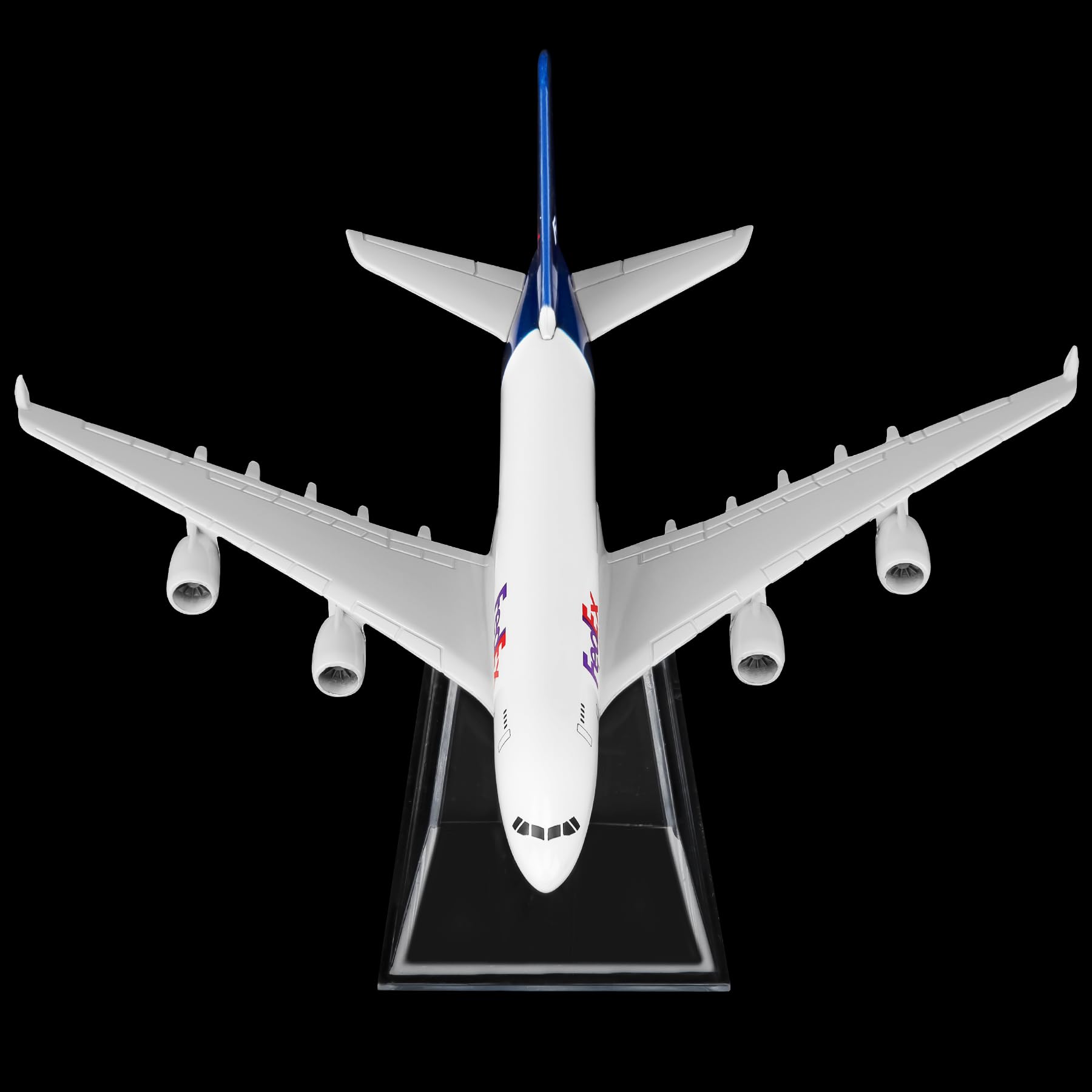 24-Hours Airplane Model Federal A380 Plane Model Alloy Metal Aircraft Model Birthday Gift Plane Models Chiristmas Gift 1:400