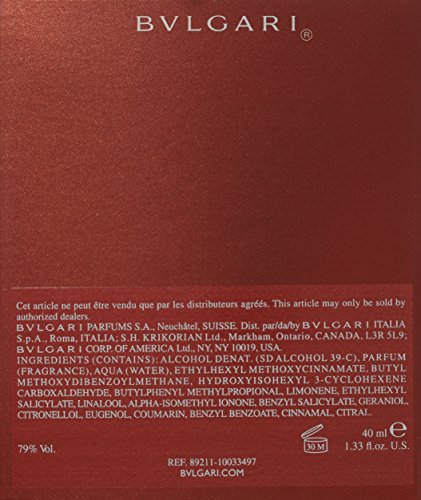 Bvlgari Omnia By Bvlgari For Women. Eau De Parfum Spray Red / Silver 1.33 Ounces