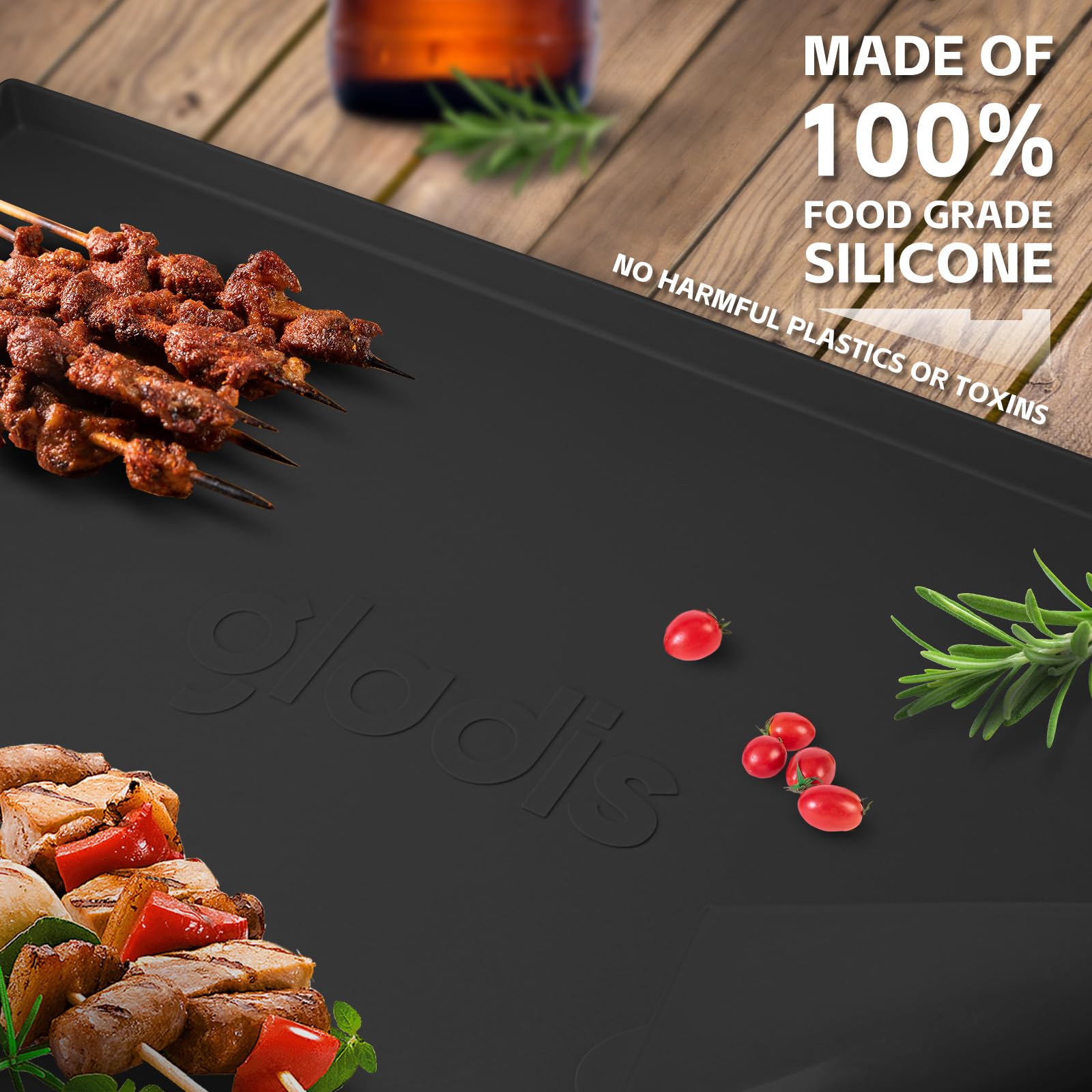 36" Silicone Mat for Blackstone Griddle, [Upgraded 2.8Lbs Heavy Duty Silicone] Gladis 36 Inch Griddles Protective Cover, Coverage with No Gaps, Protect Grill from Dirt & Rust, Blackstone Accessories