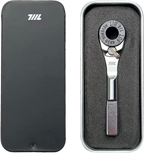 711L EDC Ratchet Wrench With 2 PCS of T9 and Security T10 Hex Bits I ¼” Hex Bit Ratchet Wrench 4 For Multitool Maintenance
