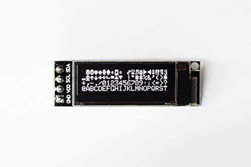 OLED Display Module for Mechanical Keyboards & Arduino, 3.3V-5V 0.91 Inch SSD1306 I2C (Black)