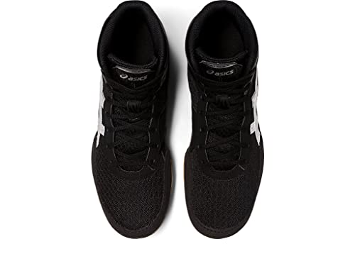 ASICS Men's Matflex 7 Wrestling Shoes, 9.5, Black/White